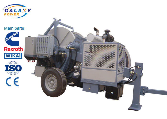 140KN Cable Pulling Equipment , 4km/H Correspending Speed Hydraulic ...