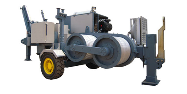 Bull Wheel 90kN Overhead Powerline Stringing Equipment