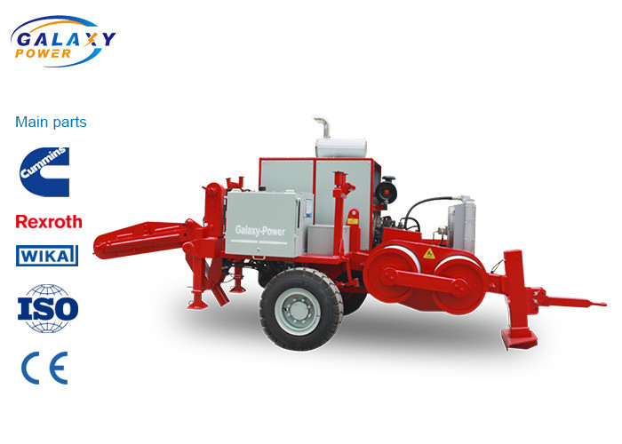 Max Intermittent Pull 150kN Transmission Line 129kw 173hp Hydraulic Pulley