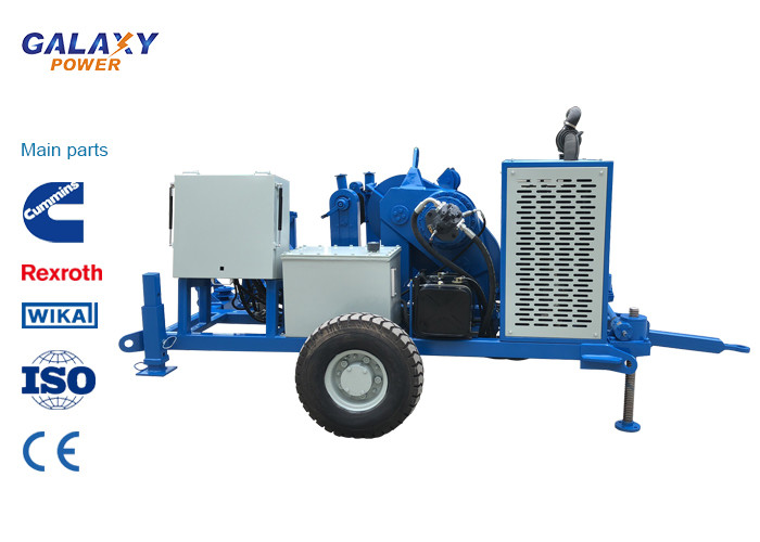 Blue Color 103hp Underground Cable Pulling Equipment