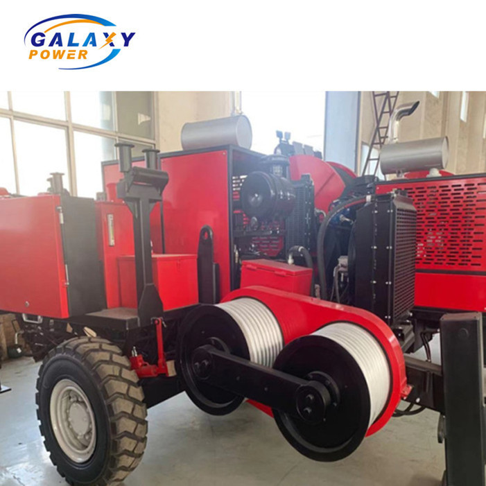 Transmission Overhead Power Lines Cable Stringing Equipment with 239kw ...