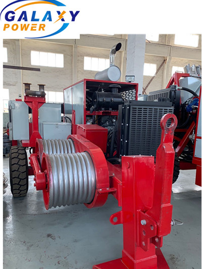 6Ton Hydraulic Puller Winch Transmission Overhead Line Pulling Equipment