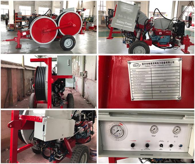 Transmission Aerial Hydraulic Cable Tensioner SA-ZY-1x30KN Stringing ...