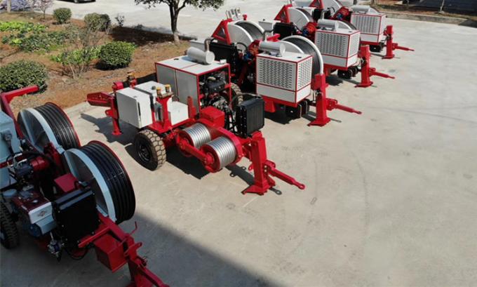 Pulling 330KV ADSS Cable 8 Grooves 90KN Power Line Stringing Equipment