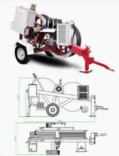 GL1X30 Diesel Max 3T Hydraulic Tensioner Power Line Stringing Equipment