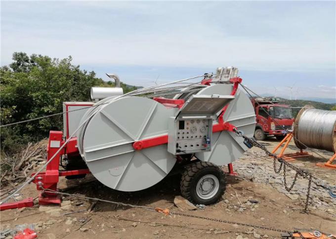 400KV Twin Bundle 12Ton Overhead Line Stringing Equipment Hydraulic ...