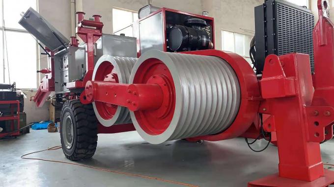 16Ton Tensioner 4 Conductors Overhead Power Line Stringing Equipment