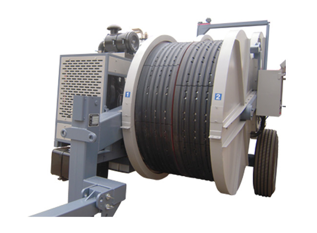 140KN Cable Pulling Equipment , 4km/H Correspending Speed Hydraulic ...