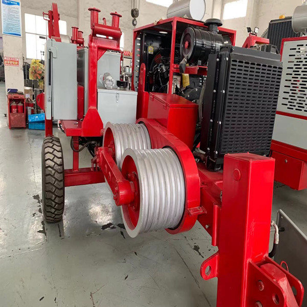 SA-QY60 Diesel Bull-Wheel 6Ton Cable Pulling Stringing Equipment